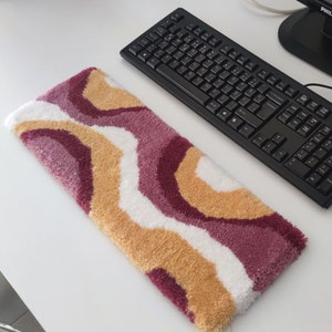 Tufted Keyboard Rug Pink and White Soft Touch Rug - Etsy