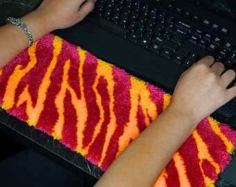 Keyboard Rug Tiger Stripes Pattern Orange and Black - Etsy
