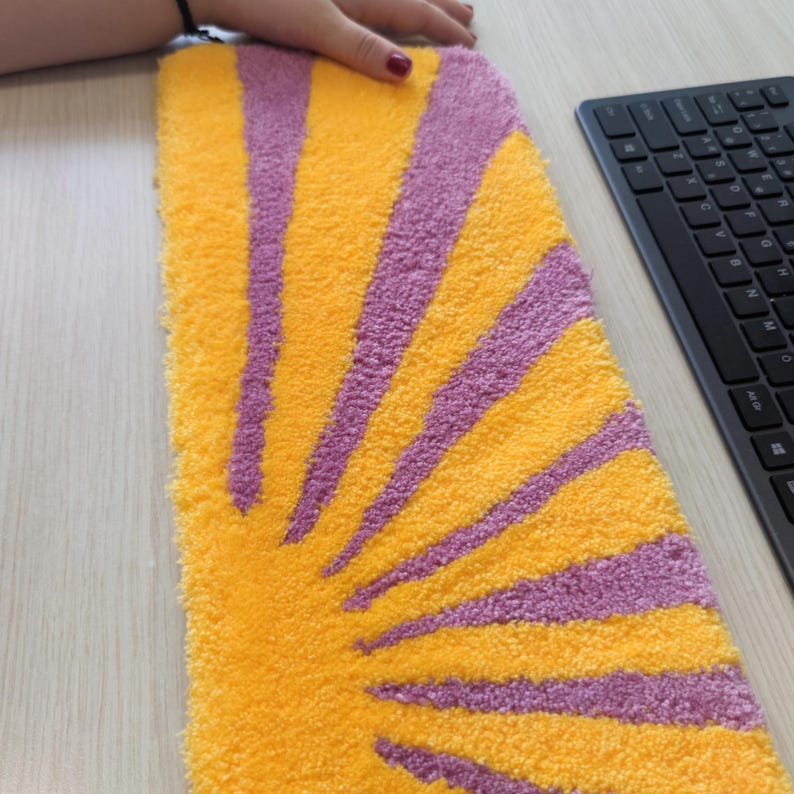 Keyboard Pink Yellow Sun Rug Soft Wrist Rest - Etsy