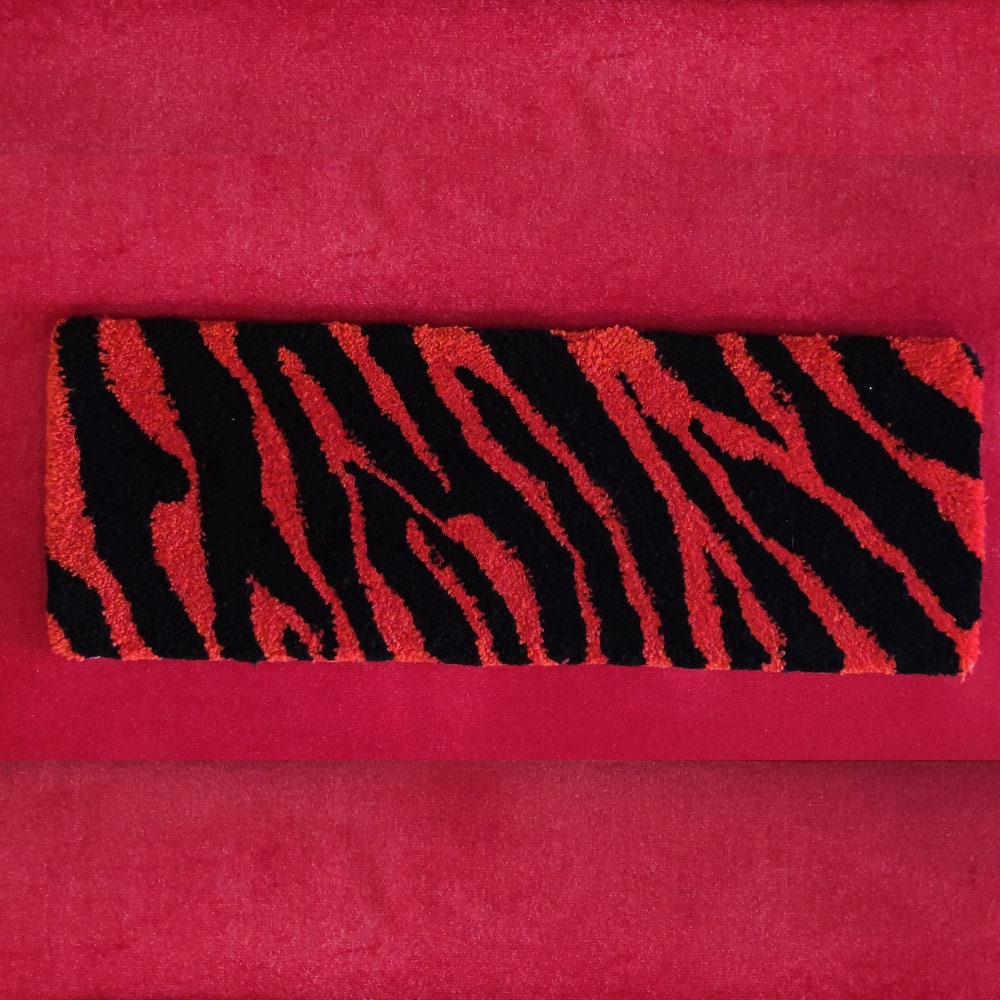 Keyboard Rug Tiger Stripes Pattern Orange and Black - Etsy