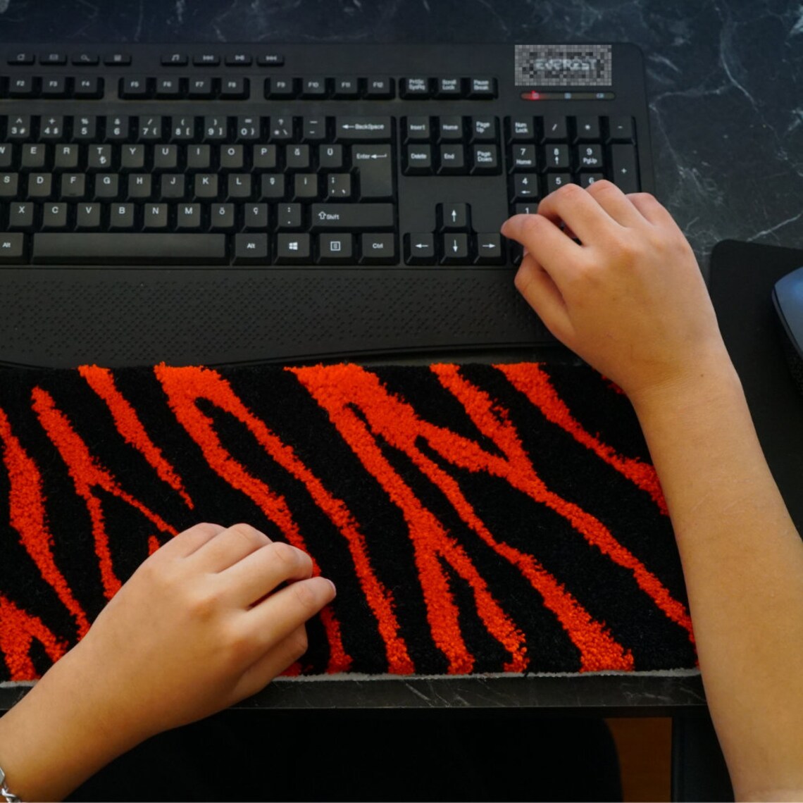 Keyboard Rug Tiger Stripes Pattern Orange and Black - Etsy