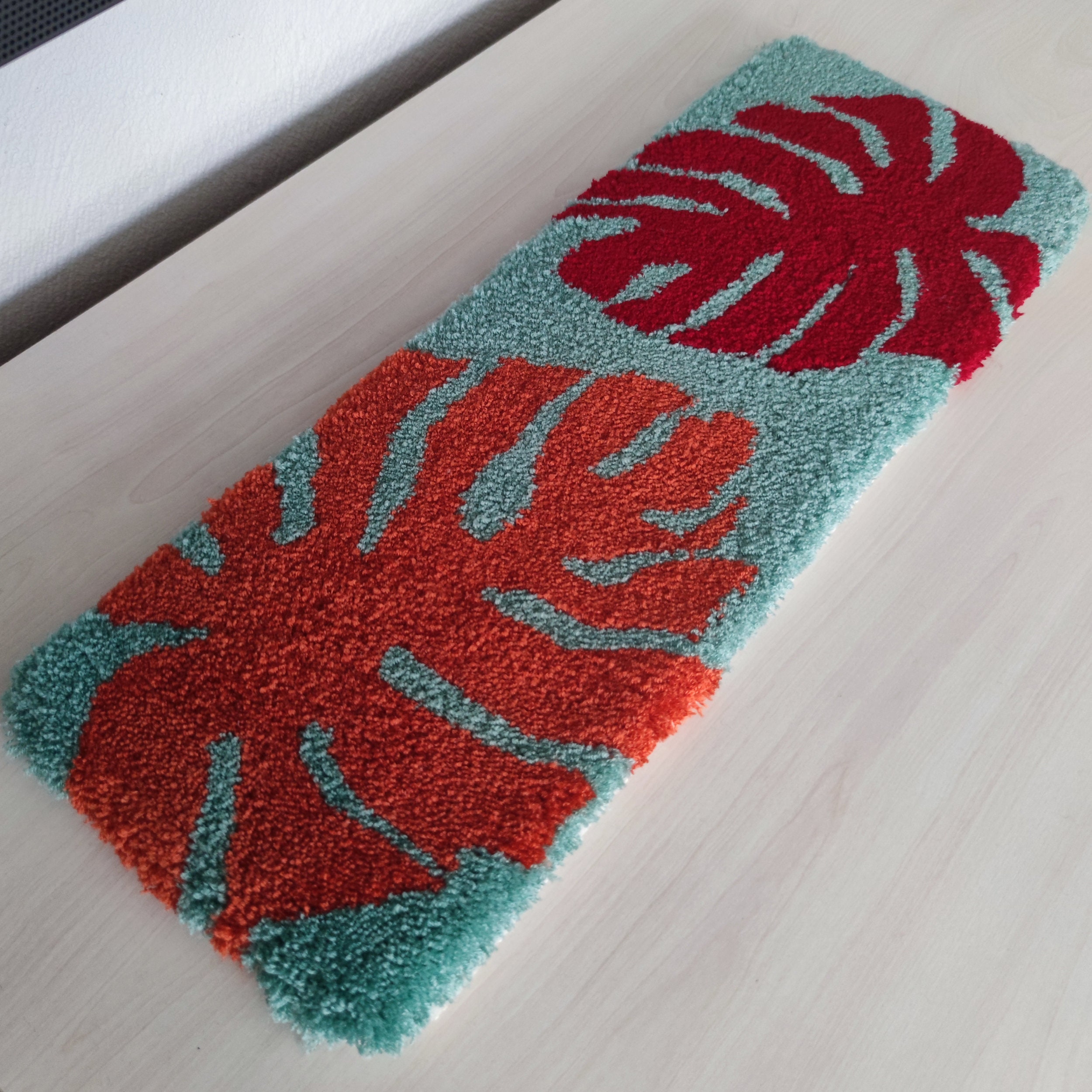 Monstera Leaf Keyboard Rug - Etsy