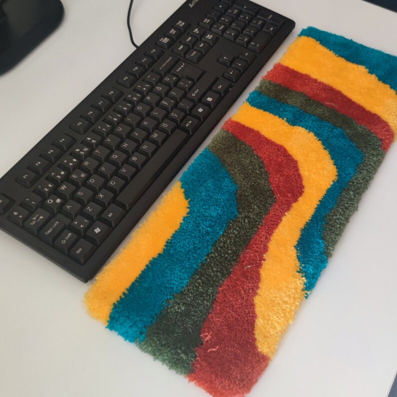 Keyboard Rug Color Wave Soft Touch Rug - Etsy