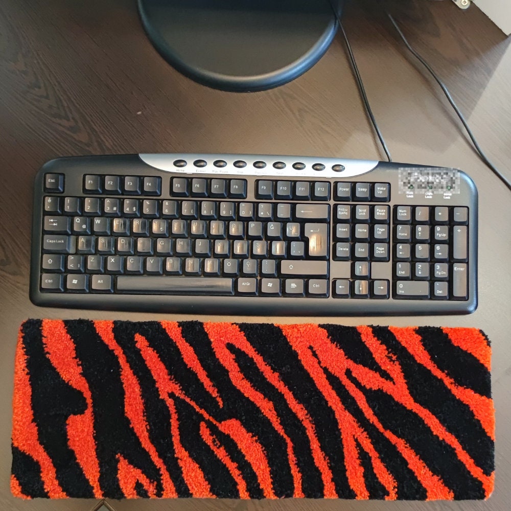 Keyboard Rug Tiger Stripes Pattern Orange and Black - Etsy