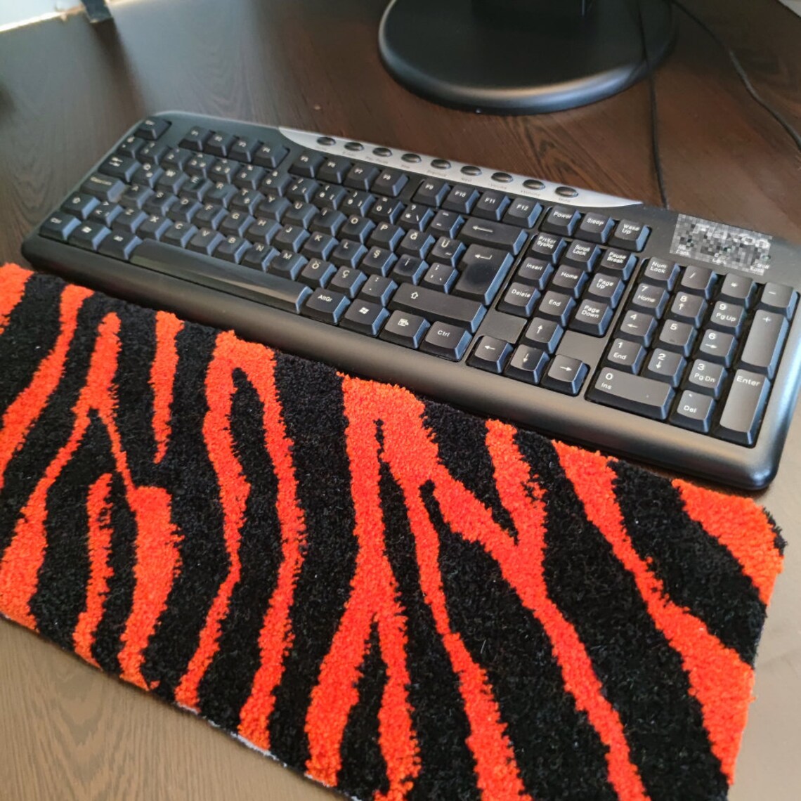 Keyboard Rug Tiger Stripes Pattern Orange and Black - Etsy