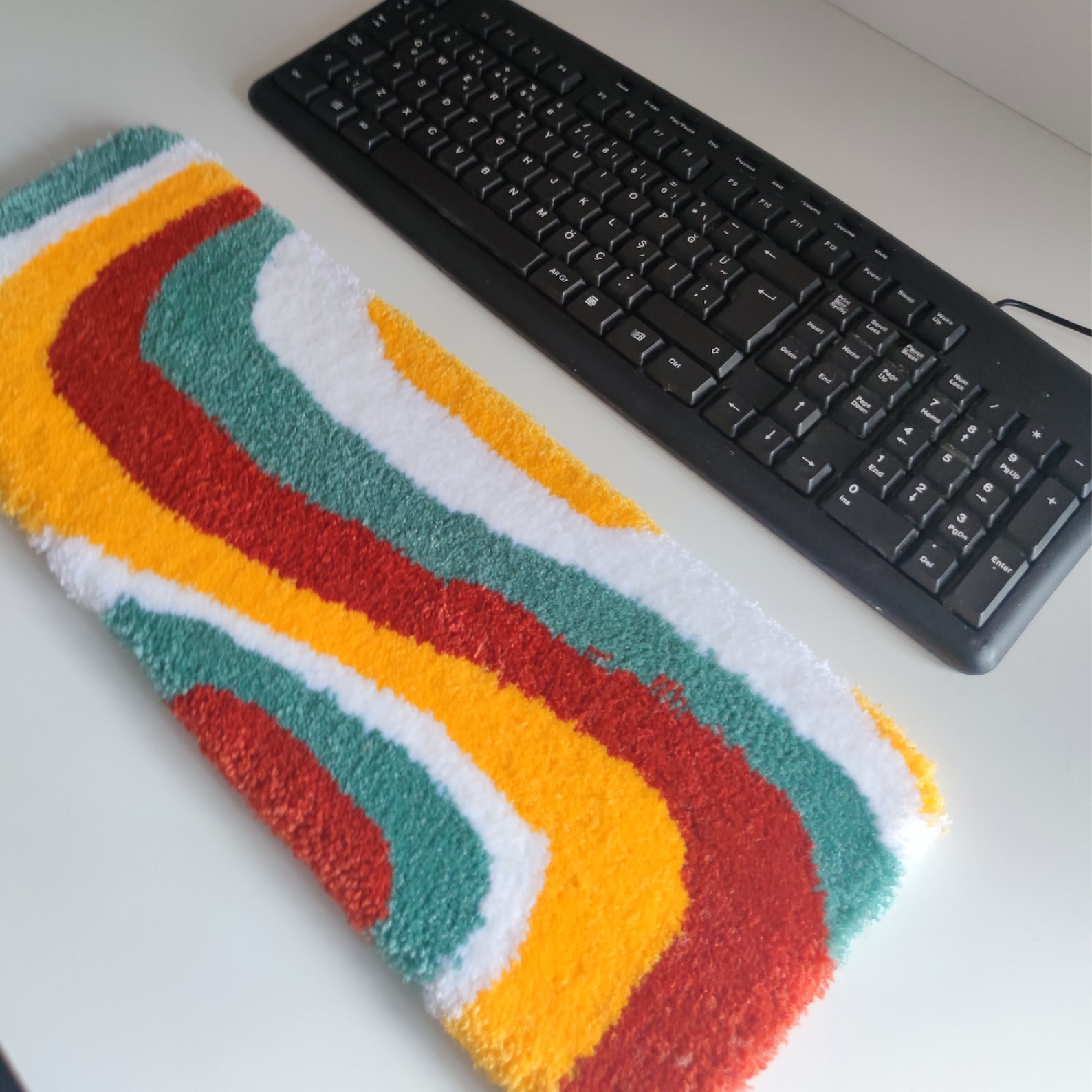 Keyboard Multicolor Wave Rug Soft Touch 2 Different Color Gift for ...