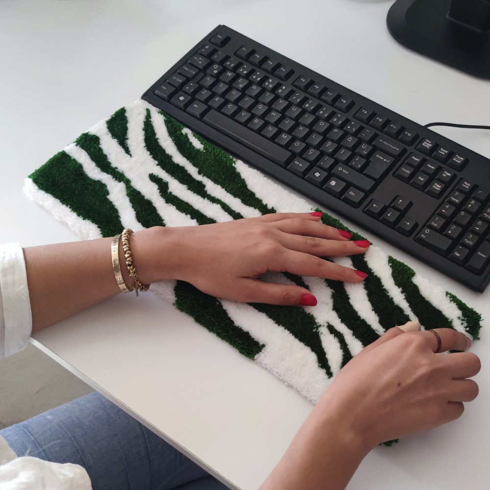Keyboard Rug Soft Touch White Green - Etsy
