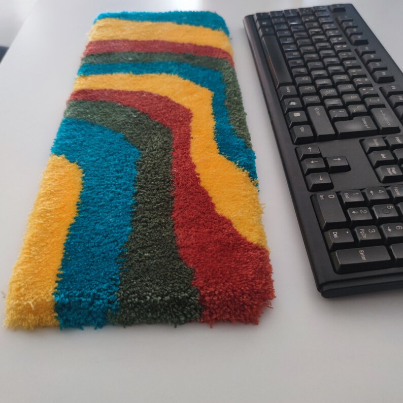 Keyboard Rug Color Wave Soft Touch Rug - Etsy