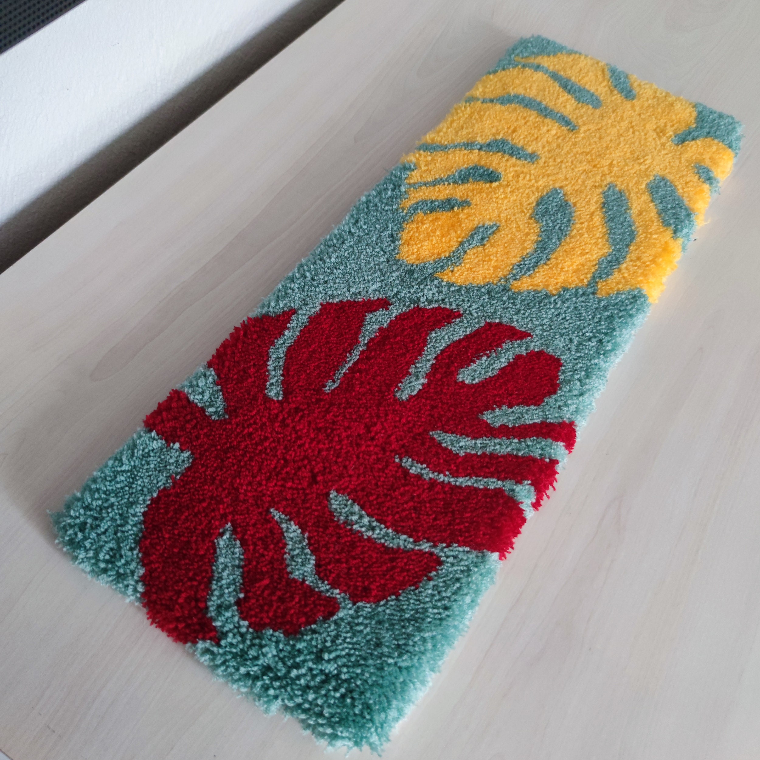 Monstera Leaf Keyboard Rug - Etsy