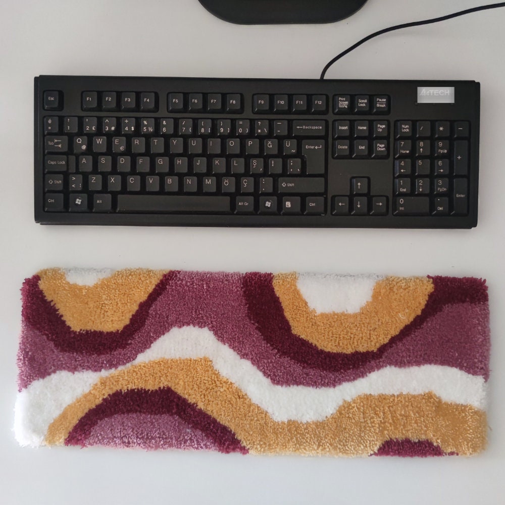 Tufted Keyboard Rug Pink and White Soft Touch Rug - Etsy