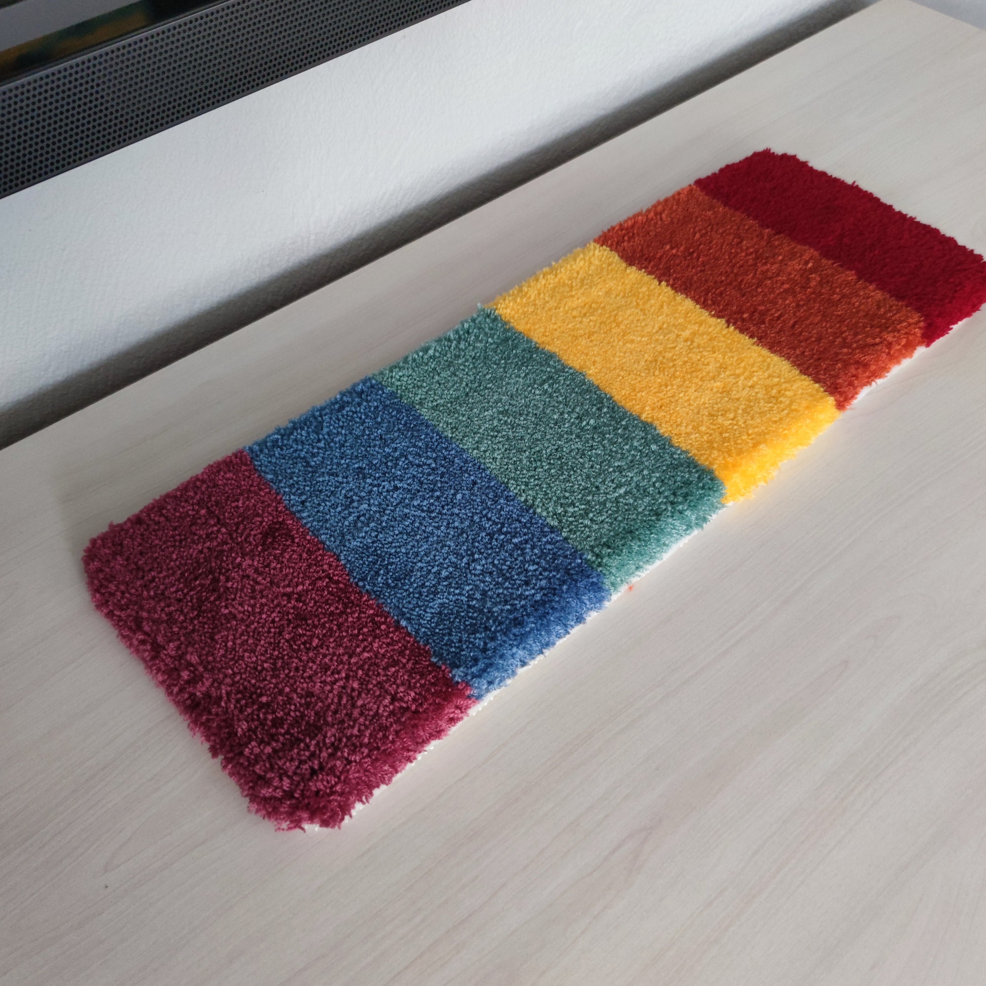 Rainbow Keyboard Mat Ergonomic Wrist Rest Keyboard Colorful Rug - Etsy