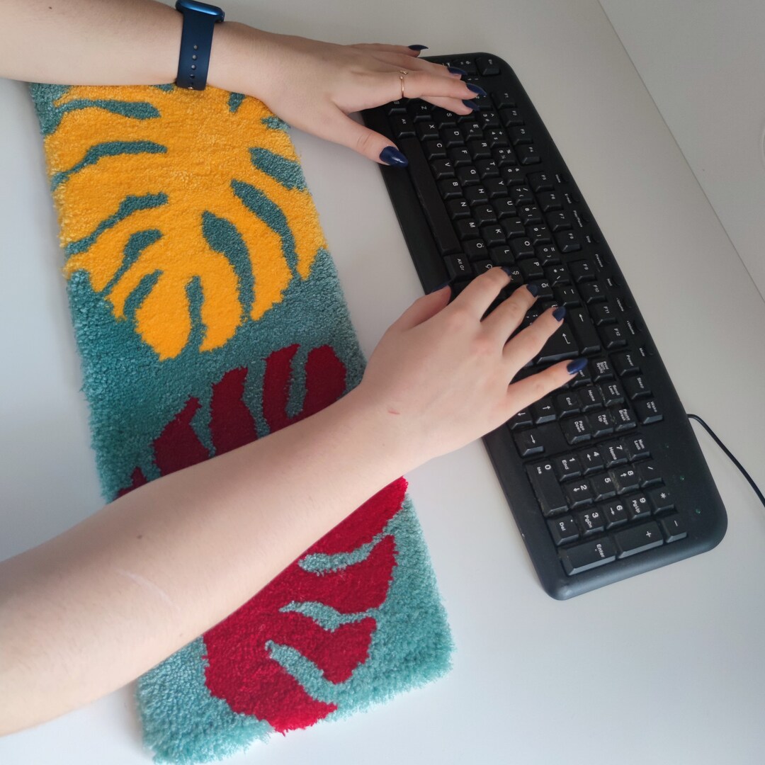 Monstera Leaf Keyboard Rug - Etsy