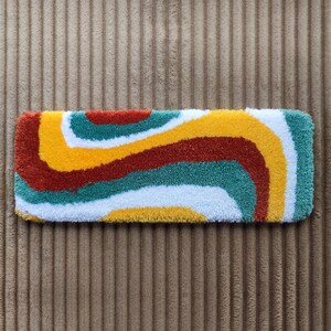 Keyboard Multicolor Wave Rug Soft Touch 2 Different Color Gift for ...