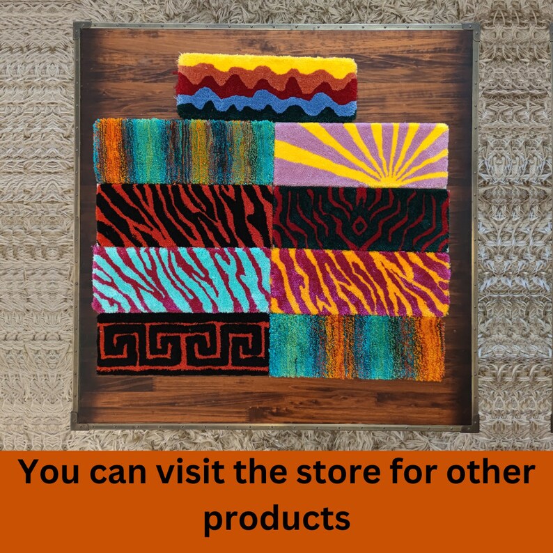 Keyboard Rug Tiger Stripes Pattern Orange and Black - Etsy