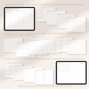 Teacher & Lesson Planner Bundle | Undated Digital Lesson Planner 2024 ...