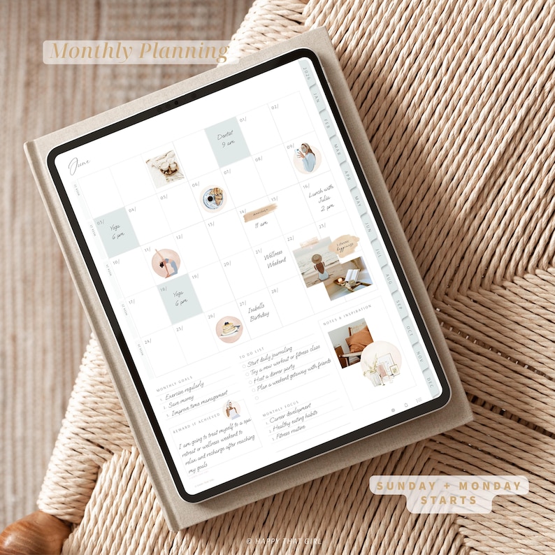 Minimalist 2026 Digital Planner for iPad | Goodnotes Planner | Portrait ...