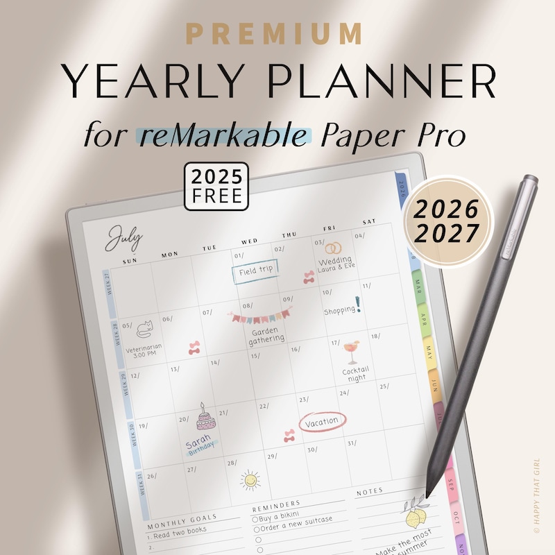 2027 Yearly Stickers - Etsy