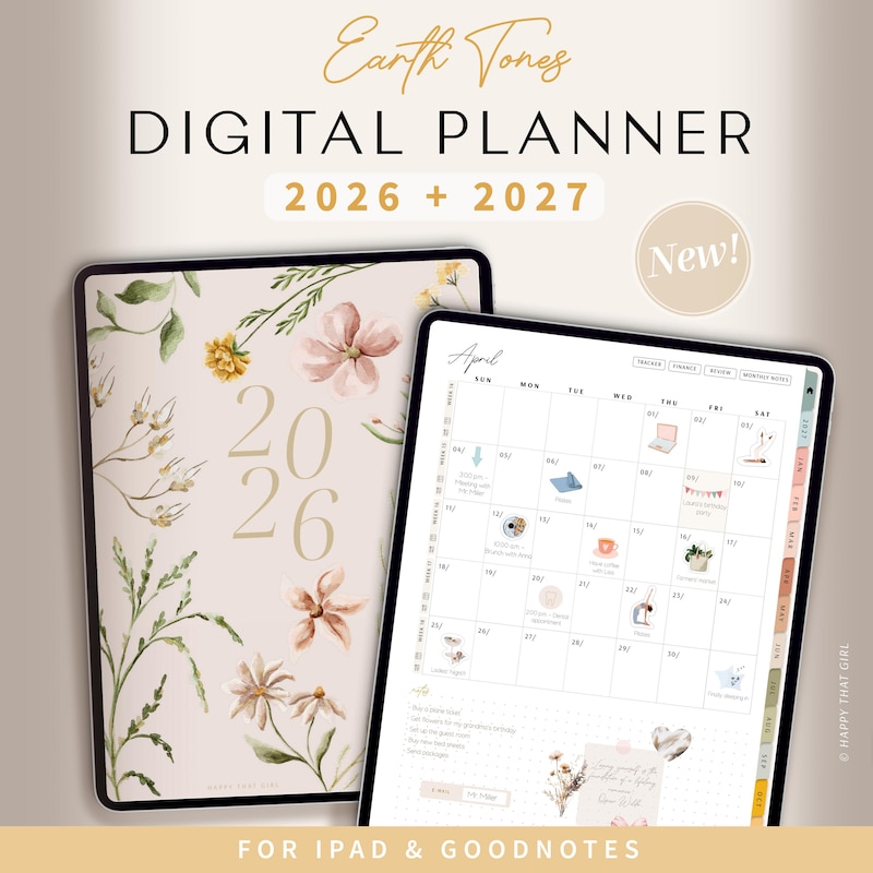 26 27 Monthly Planner - Etsy
