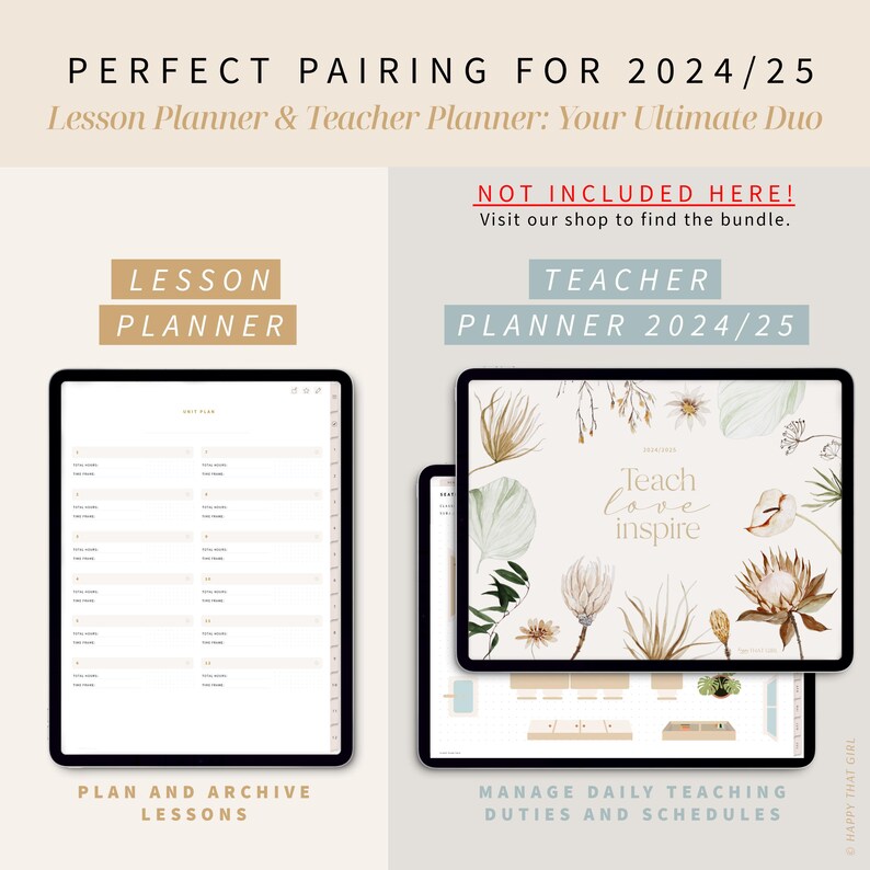 Digital Lesson Planner for Teachers, Individual Lesson Plan for ...