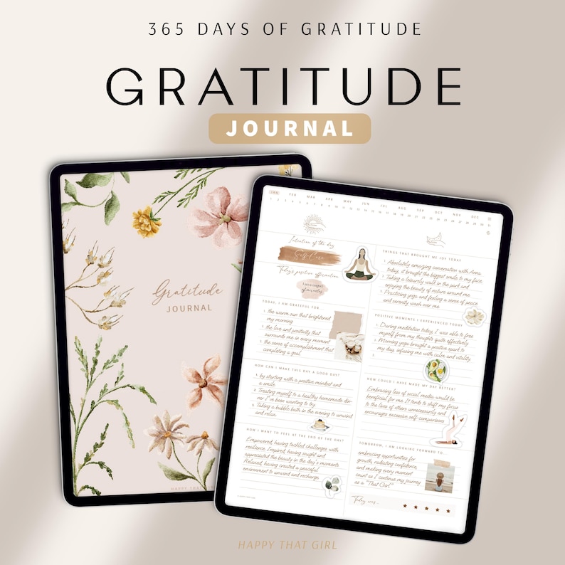 Digital Gratitude Journal | Five Minutes a Day for More Positivity ...