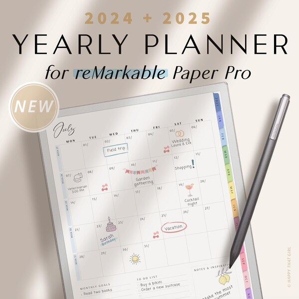 Remarkable Pro Planner - Etsy