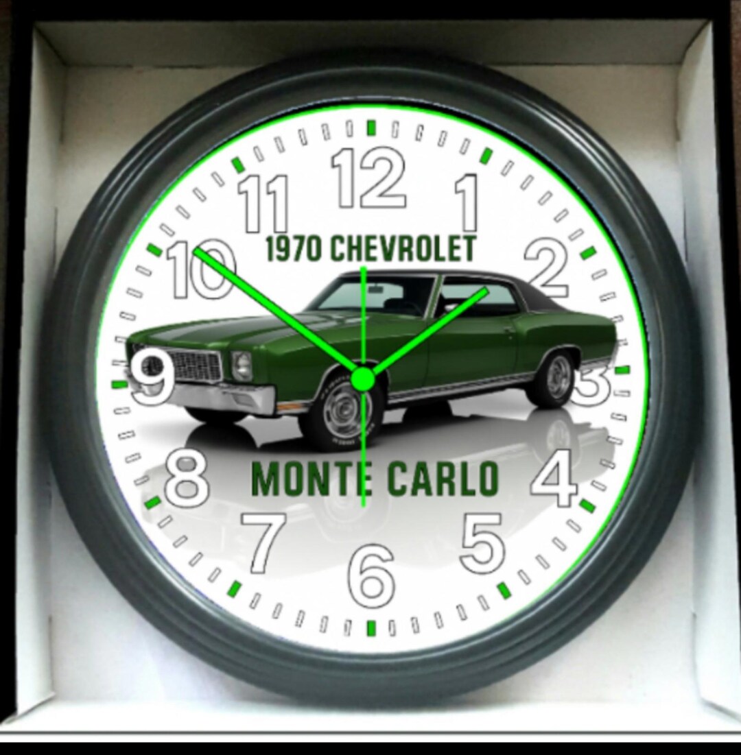 1970 Monte Carlo Glow in the Dark Wall Clock New! - Etsy