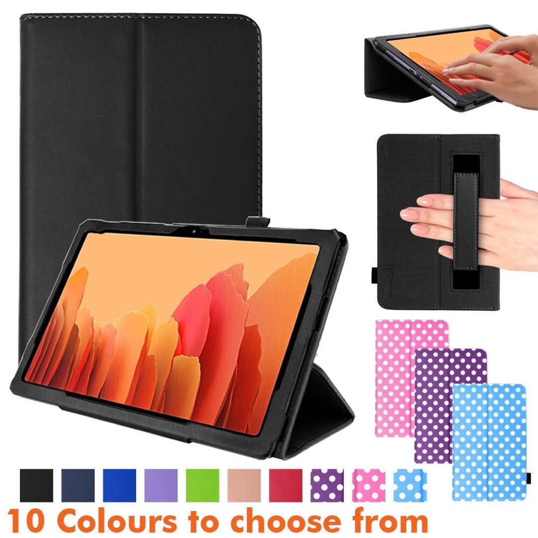 Vegan Leather Samsung Tablet Smart Cover With Built in Stand and Hand ...