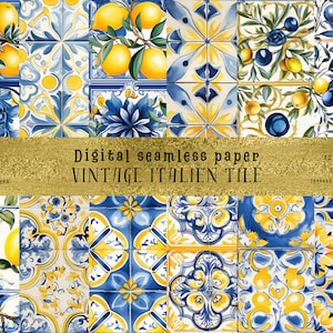 ITALIAN CERAMIC TILES : Printable Pattern, Seamless Design, Background ...