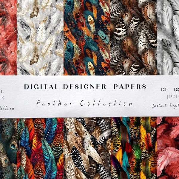 Feather Print - Etsy