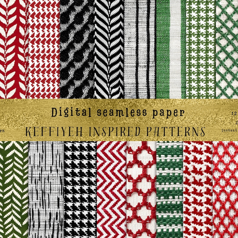 Keffiyeh Arab Head Scarf - Etsy