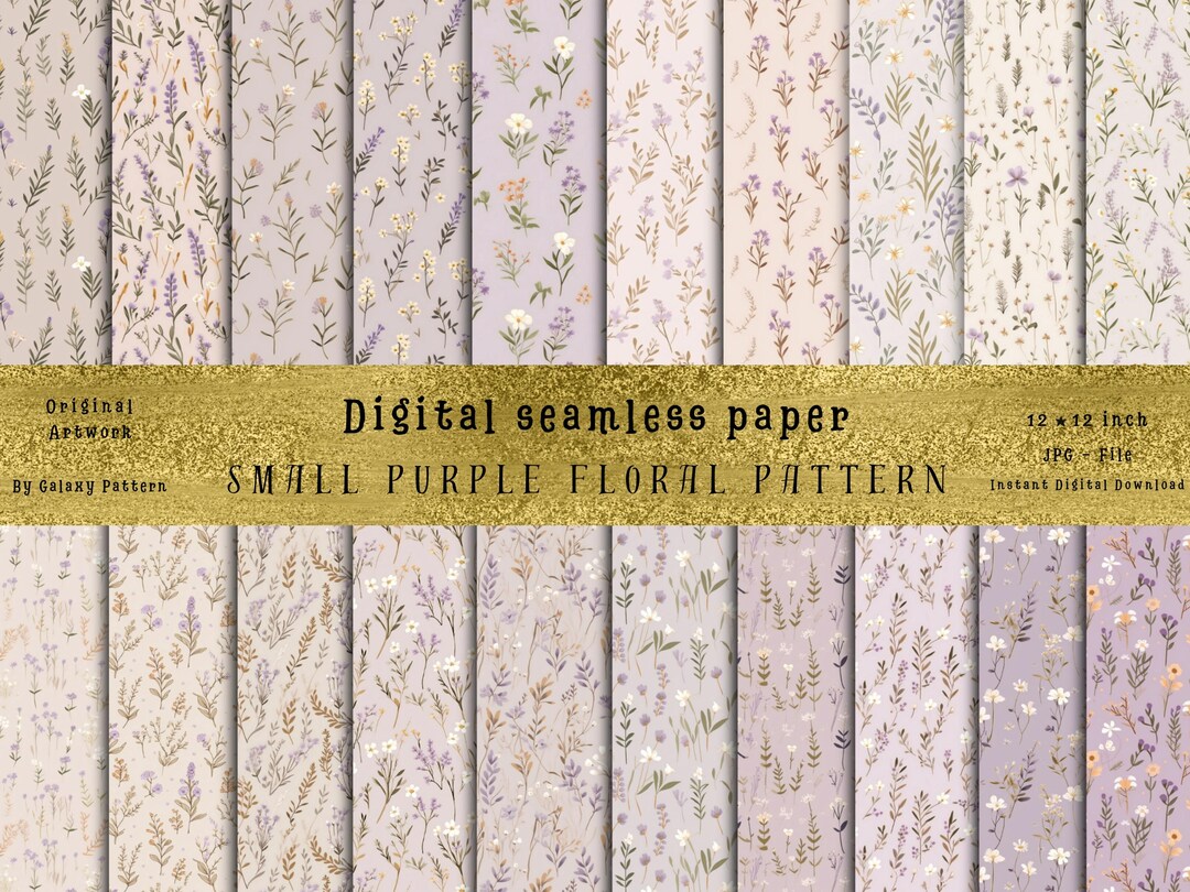 21 Seamless Petite Flower Patterns – Perfect for DIY Crafts ...