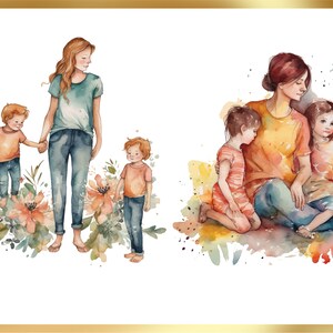 Celebrate the Love Between Mothers and Children With Our Watercolor ...