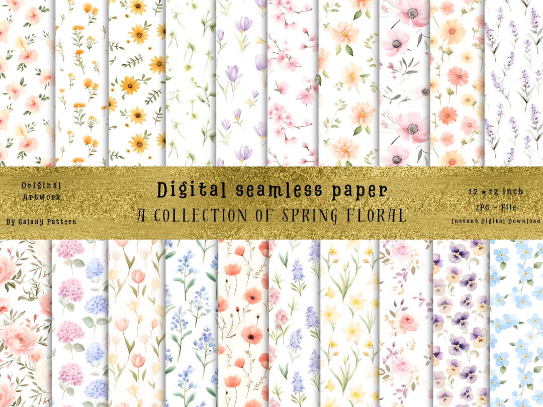 Elegant Spring Flower Patterns | 21 High-quality Designs for DIY Crafts ...