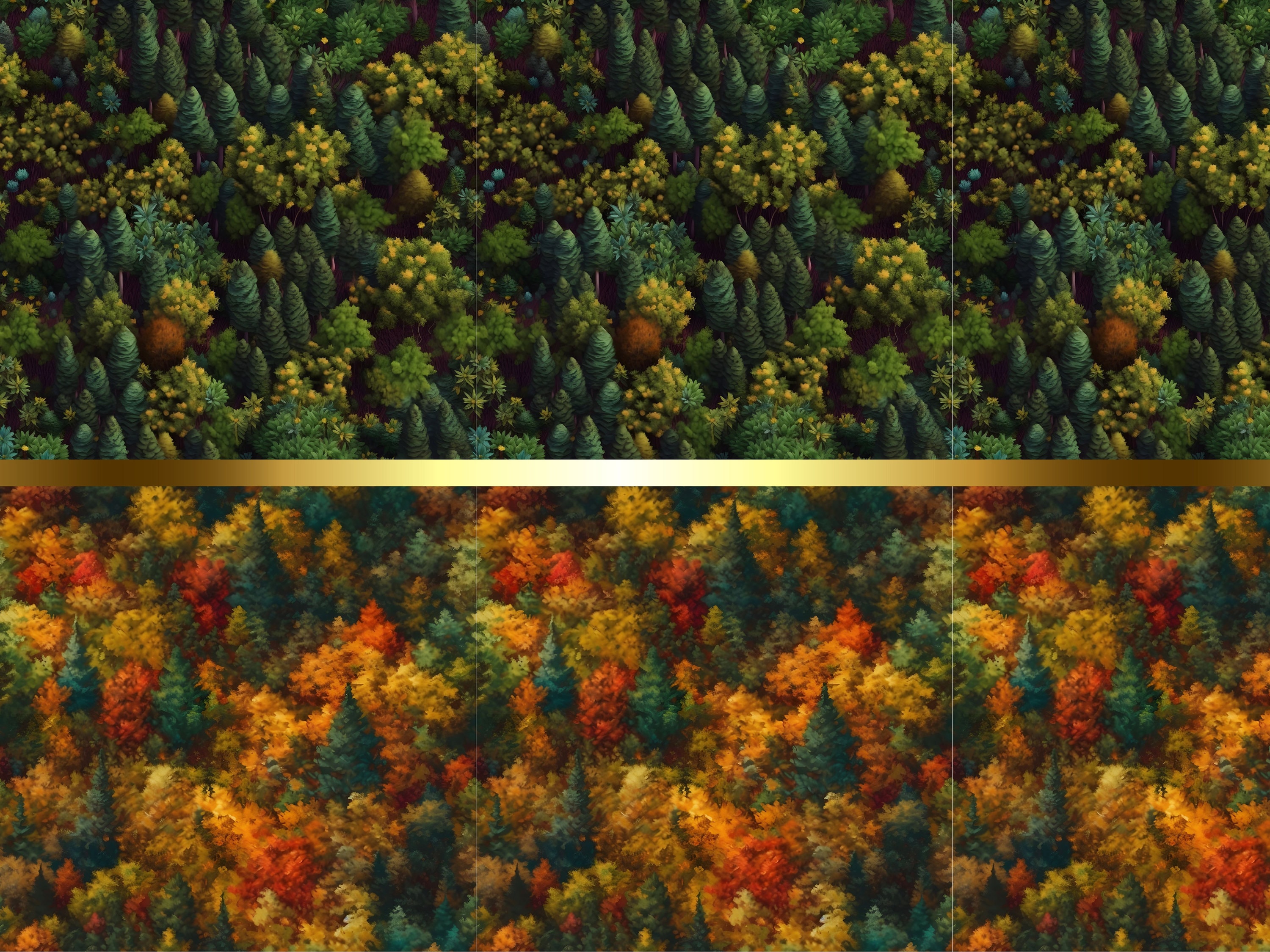 10 Stunning Forest Seamless Patterns | for Commercial Use | DIY ...