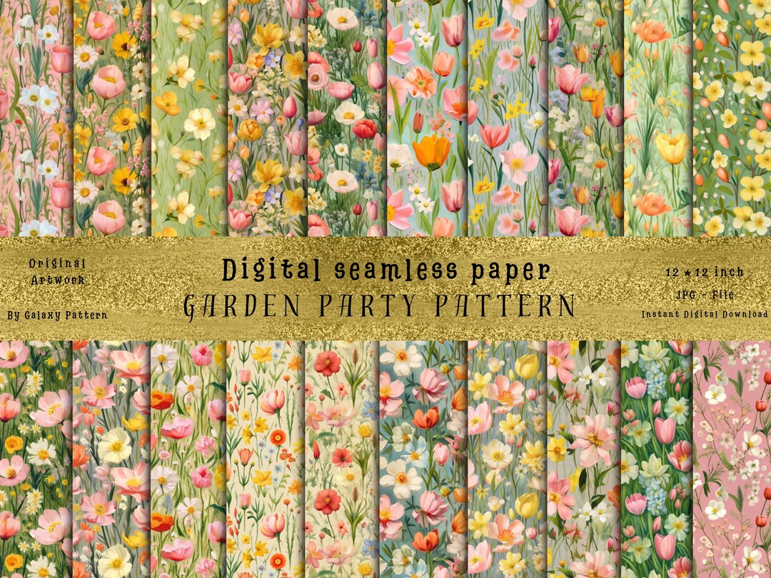 24 Sophie Blackall-inspired Oil Painting Floral Seamless Patterns |junk ...
