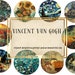Vincent Van Gogh Clipart Set- High Quality PNG Images of 10 Famous ...