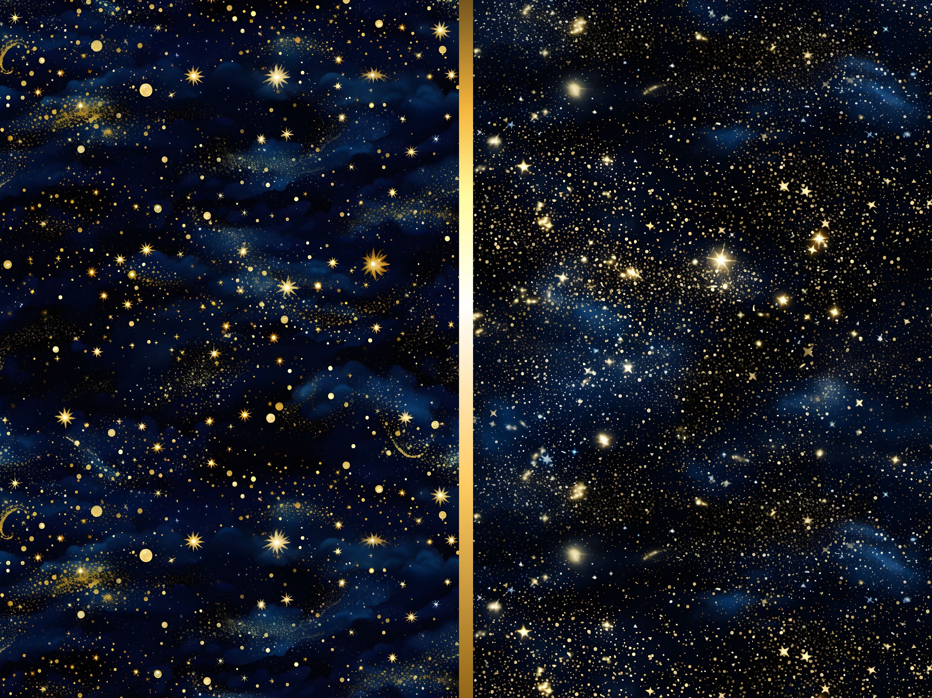 10 Stunning Starry Night Seamless Patterns Bundle for DIY Crafters ...
