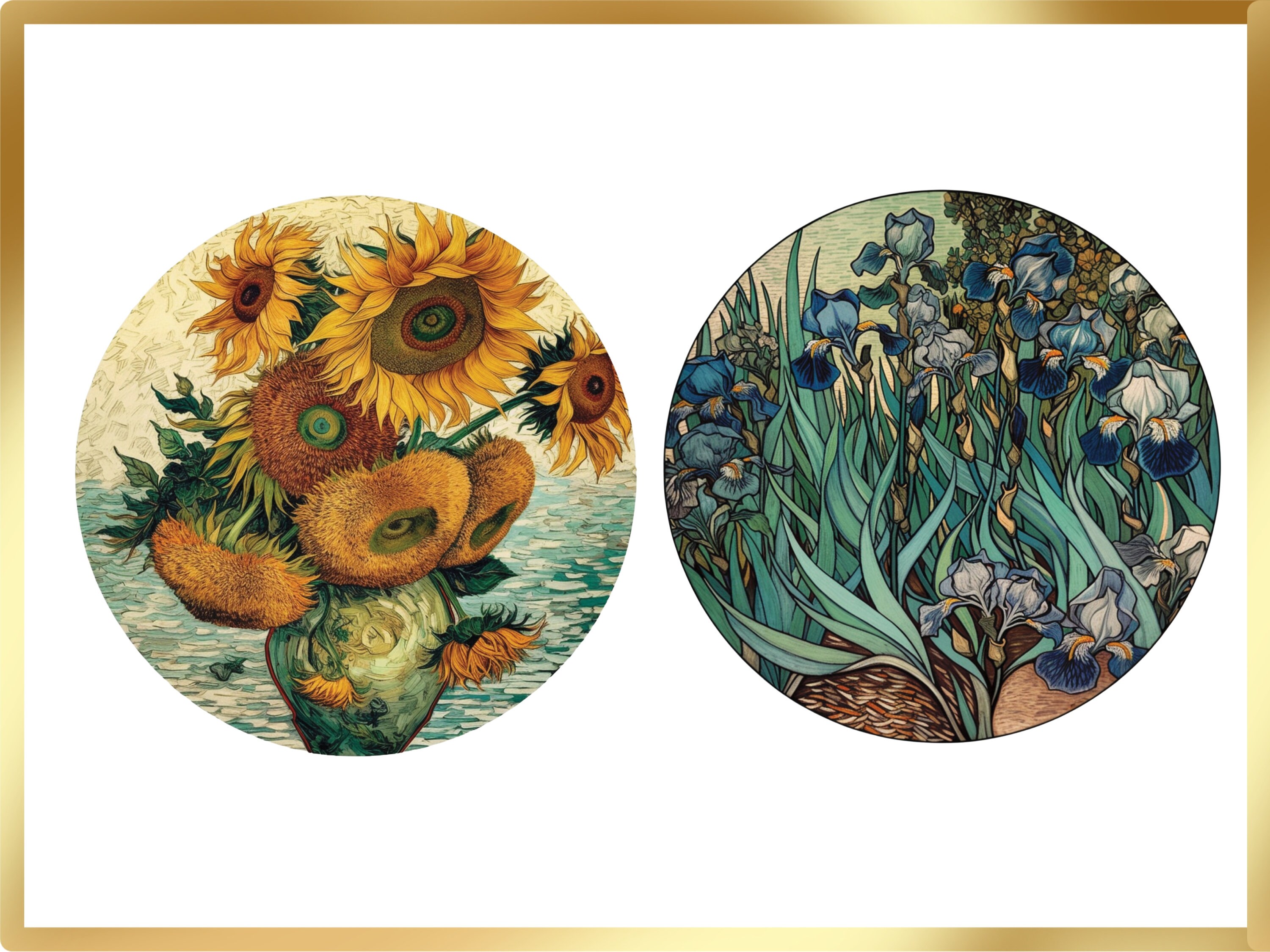 Vincent Van Gogh Clipart Set High Quality PNG Images of 10 Famous ...