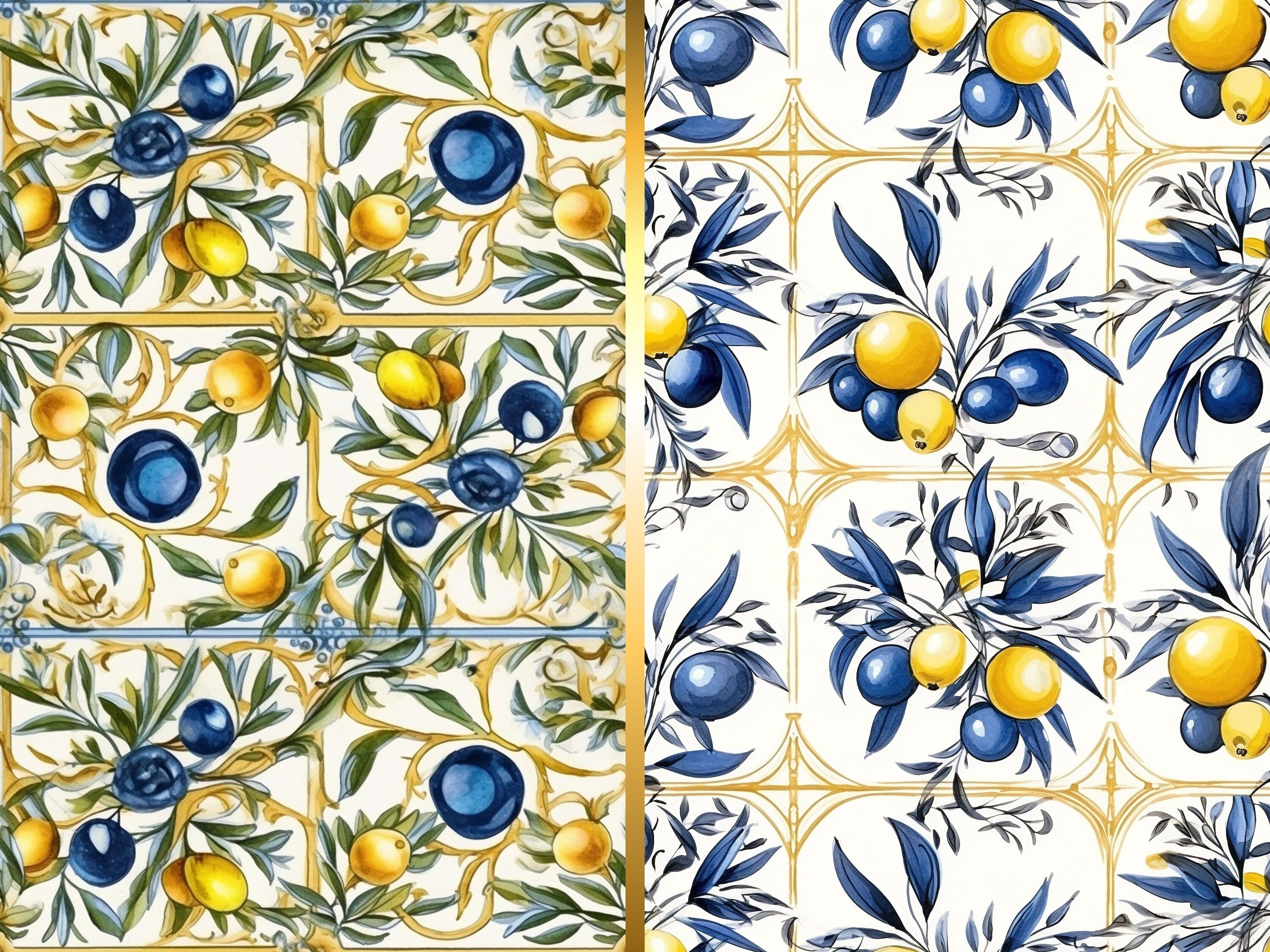 ITALIAN CERAMIC TILES : Printable Pattern, Seamless Design, Background ...