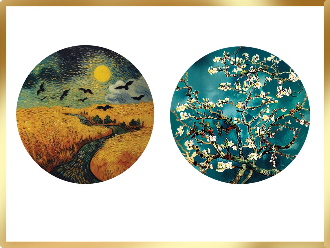 Van Gogh Famous Paintings Clipart Set – High Quality PNG Images - Etsy