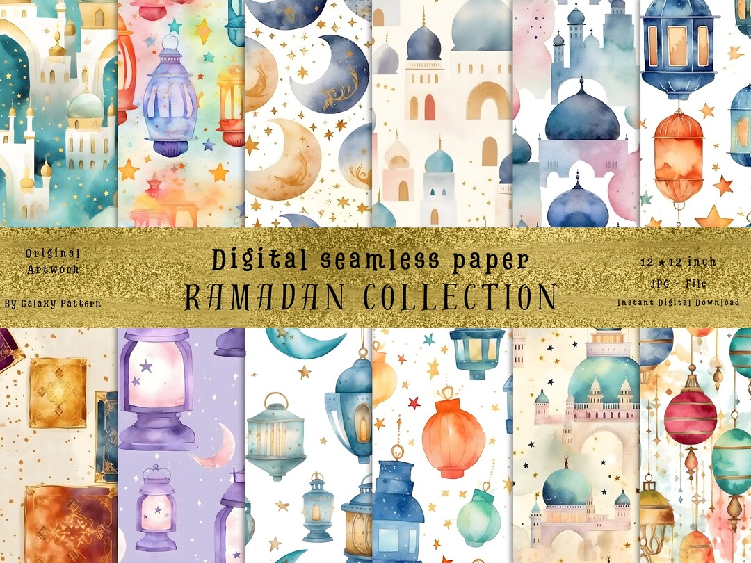 Ramadan and Eid: 20+1 Bonus Seamless Pattern, Cute and Whimsical ...