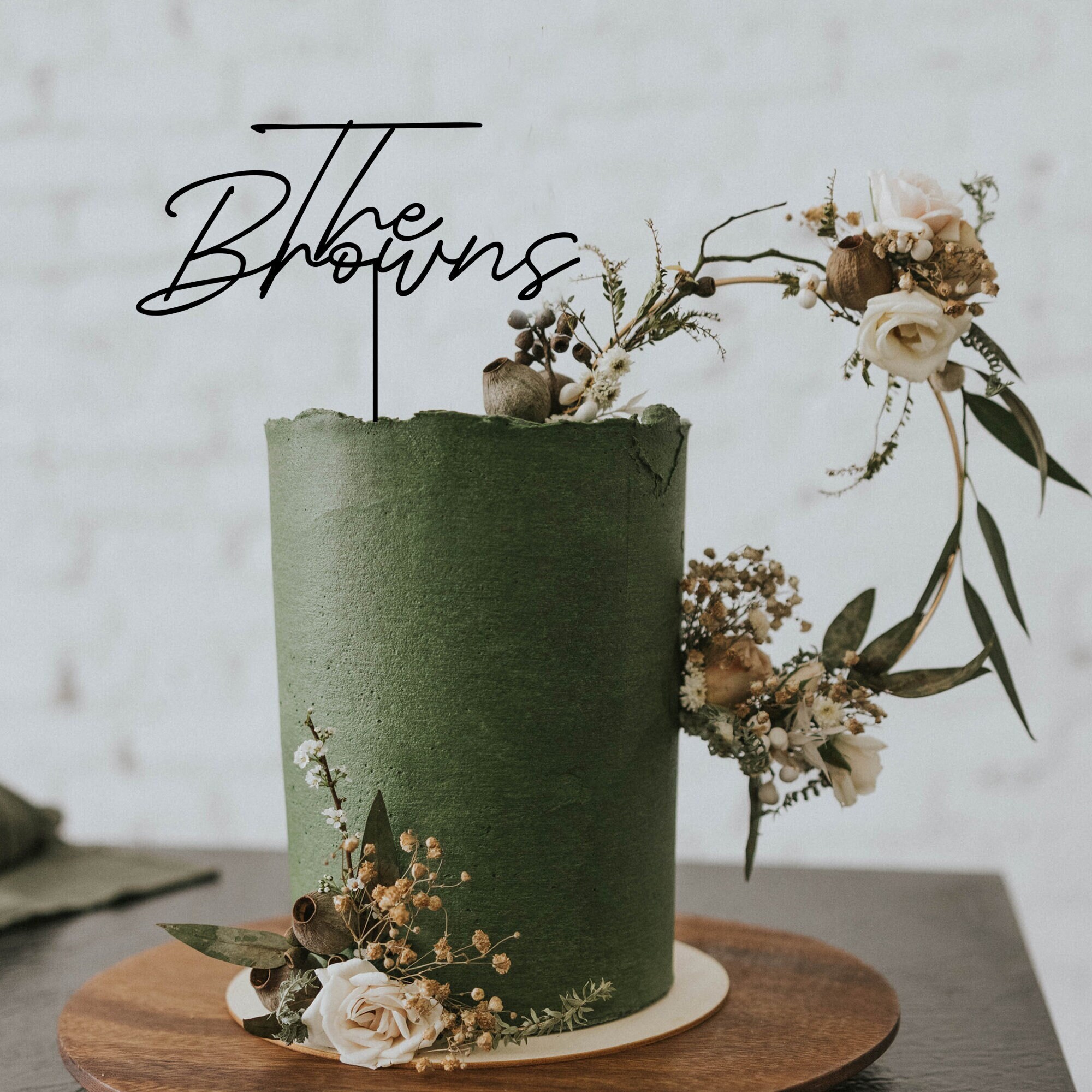 Personalised Wedding Wooden Cake Topper / Handwriting Mr & Mrs - Etsy