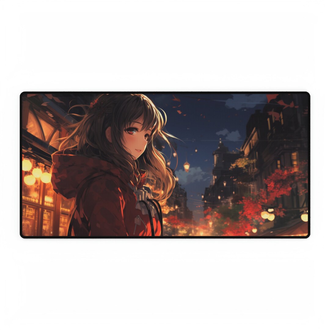 Anime Gaming Mouse Pad, Girl Anime, Gaming Desk Mat, Mouse Pad, Pc ...