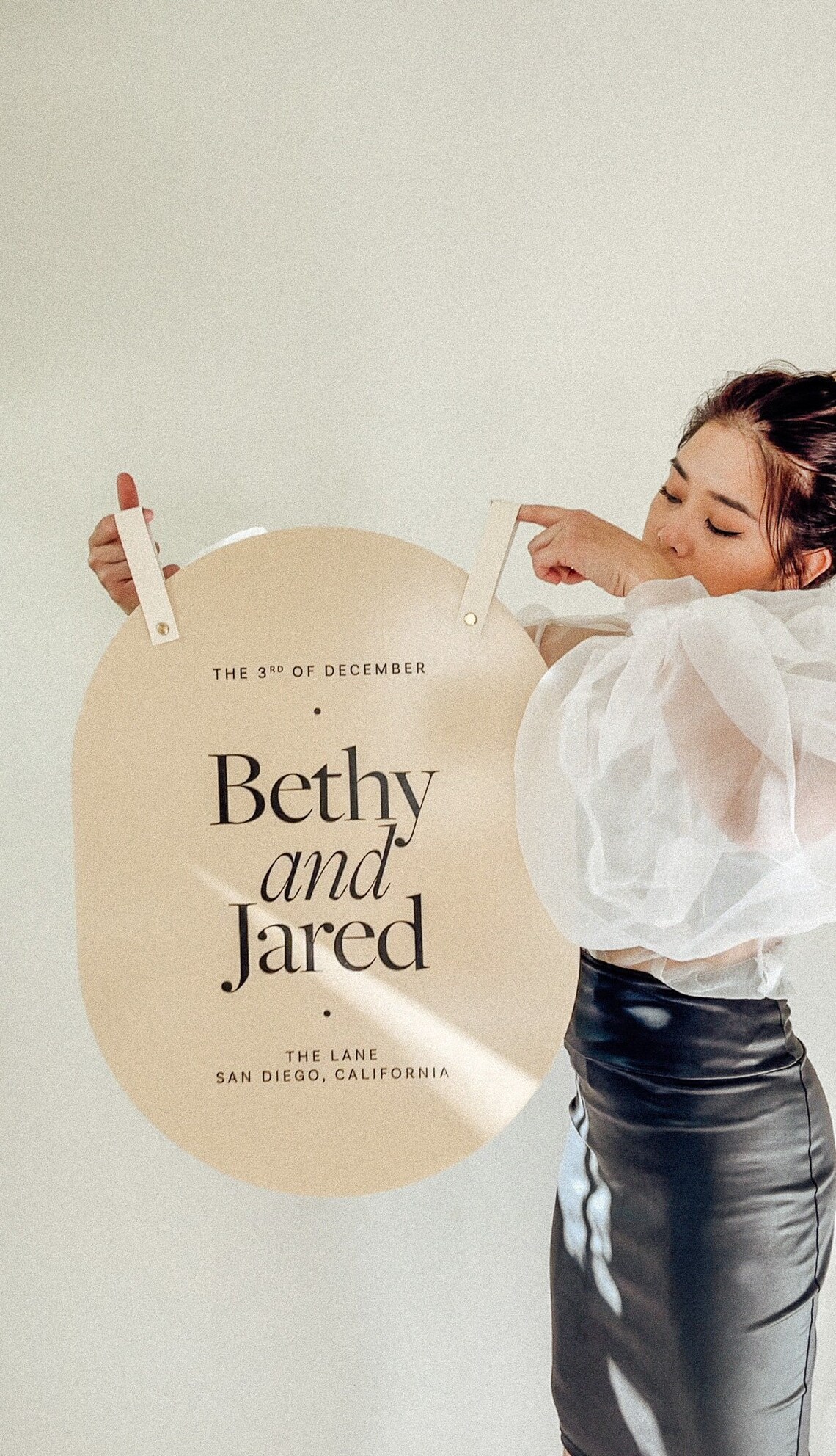 White Strap Set for Hanging Wedding Signage (set of 2), Sign Straps ...