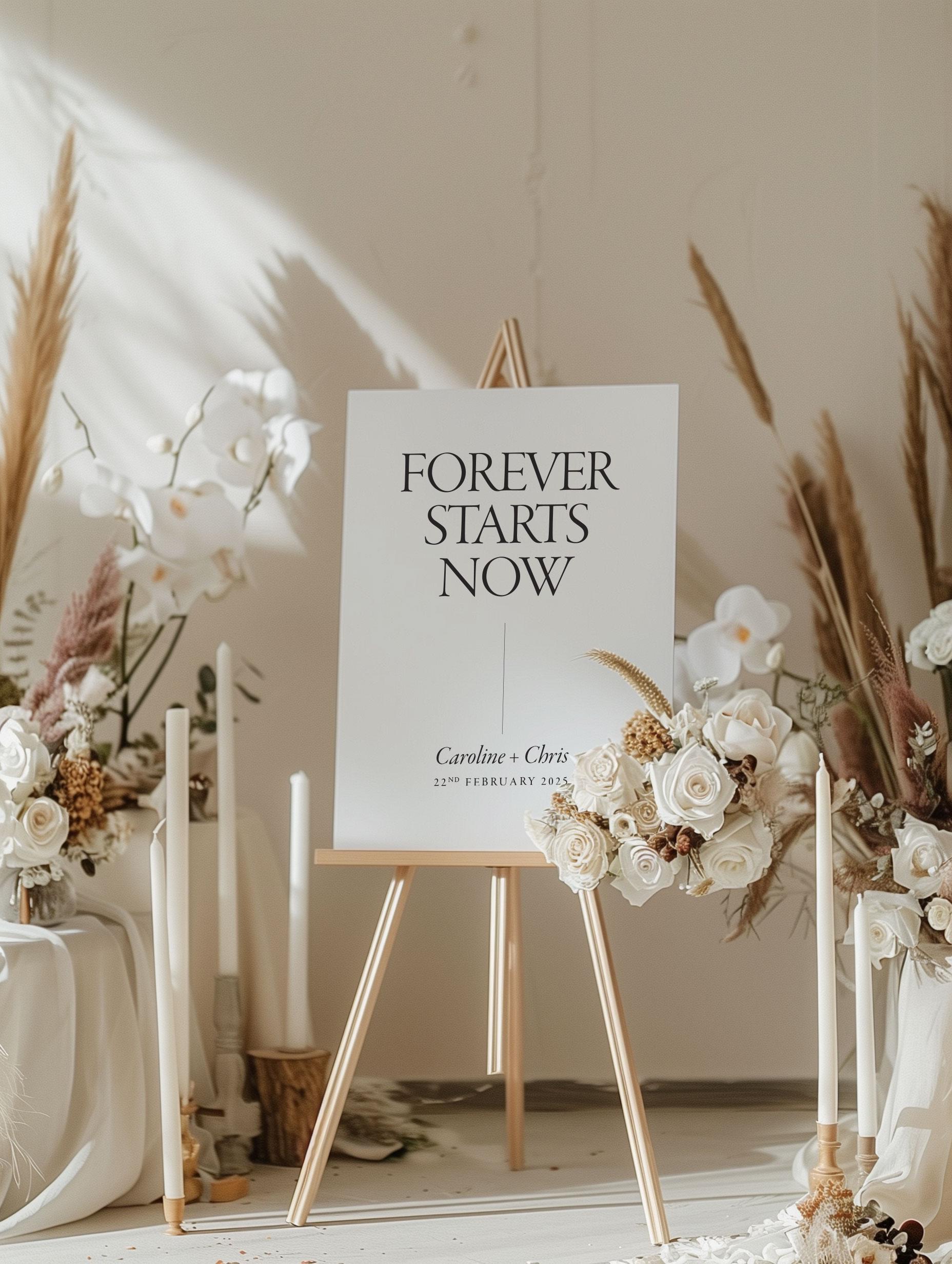 STONE - Classic Wedding Sign Minimal Welcome Sign Wedding Reception ...