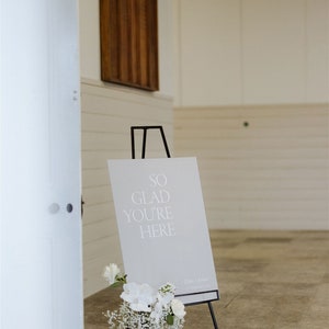 Minimalist Wedding Sign, Wedding Welcome Sign, Elegant Welcome Sign ...