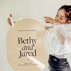 White Strap Set for Hanging Wedding Signage set of 2, Sign Straps ...