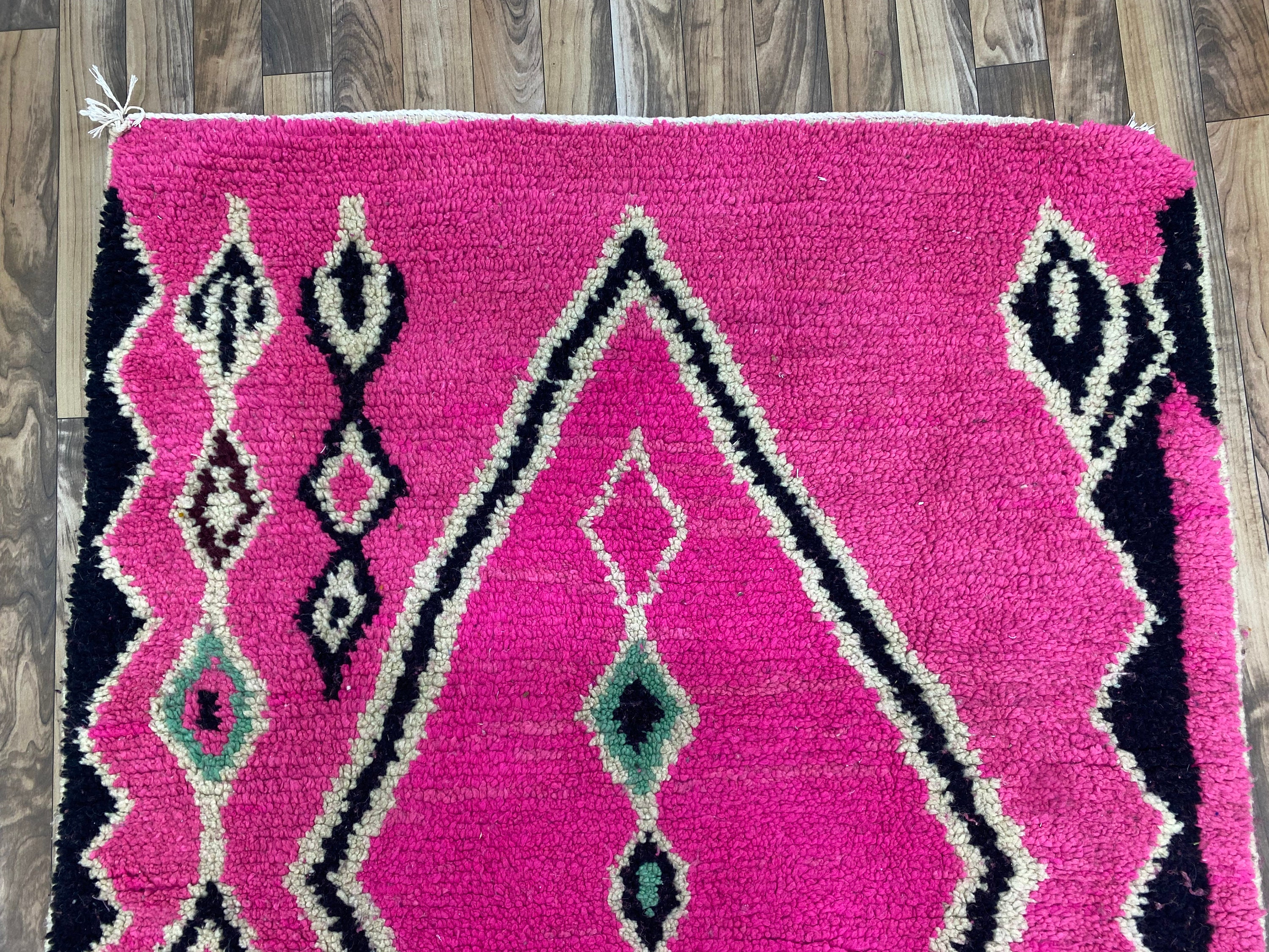 Moroccan Rug Pinkcustom Pink Gorgeous Rugcolorful Morrocan - Etsy