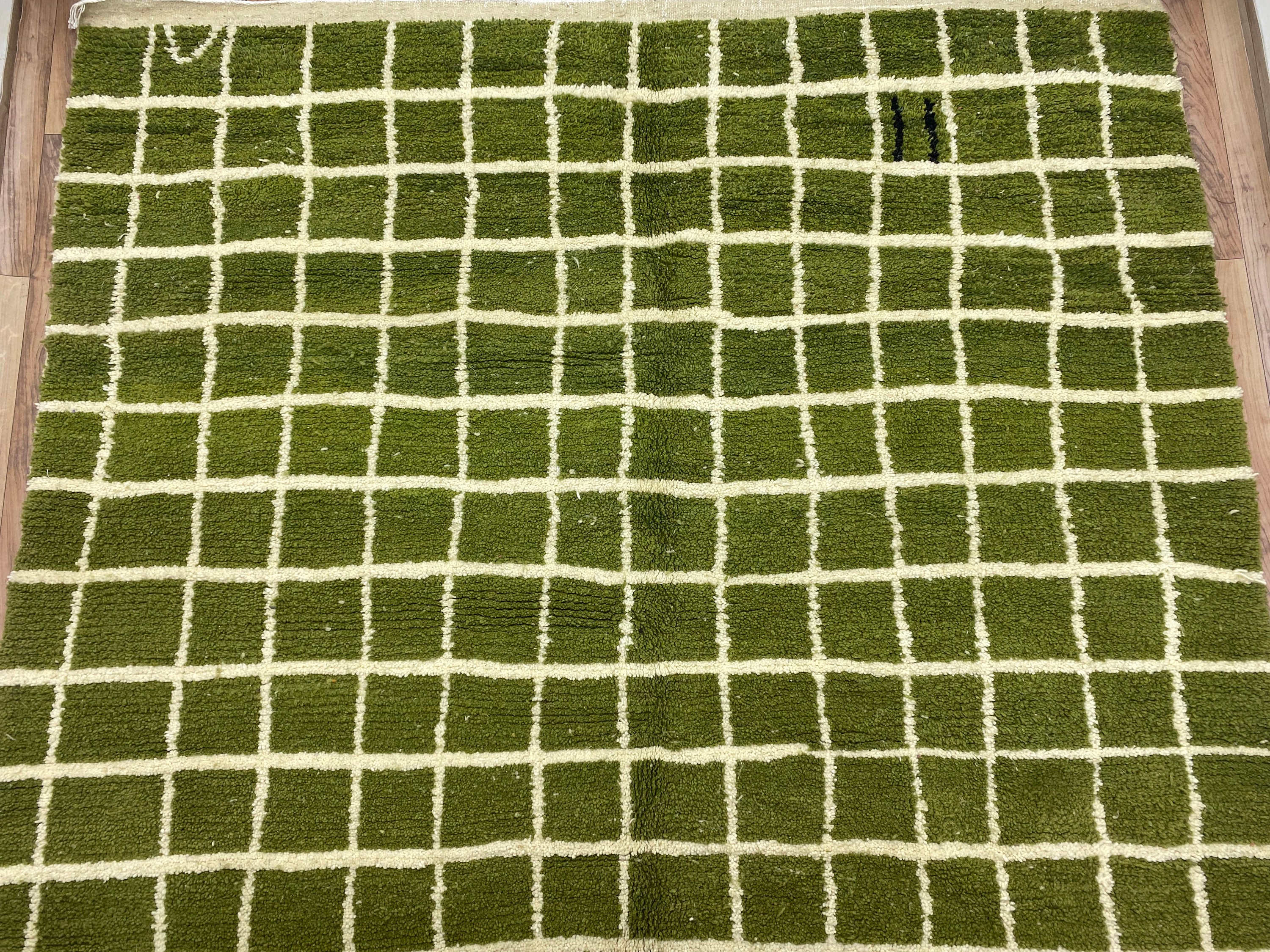 Green Beni Ourain Custom Rug Emerald Green Rug Olive Green - Etsy