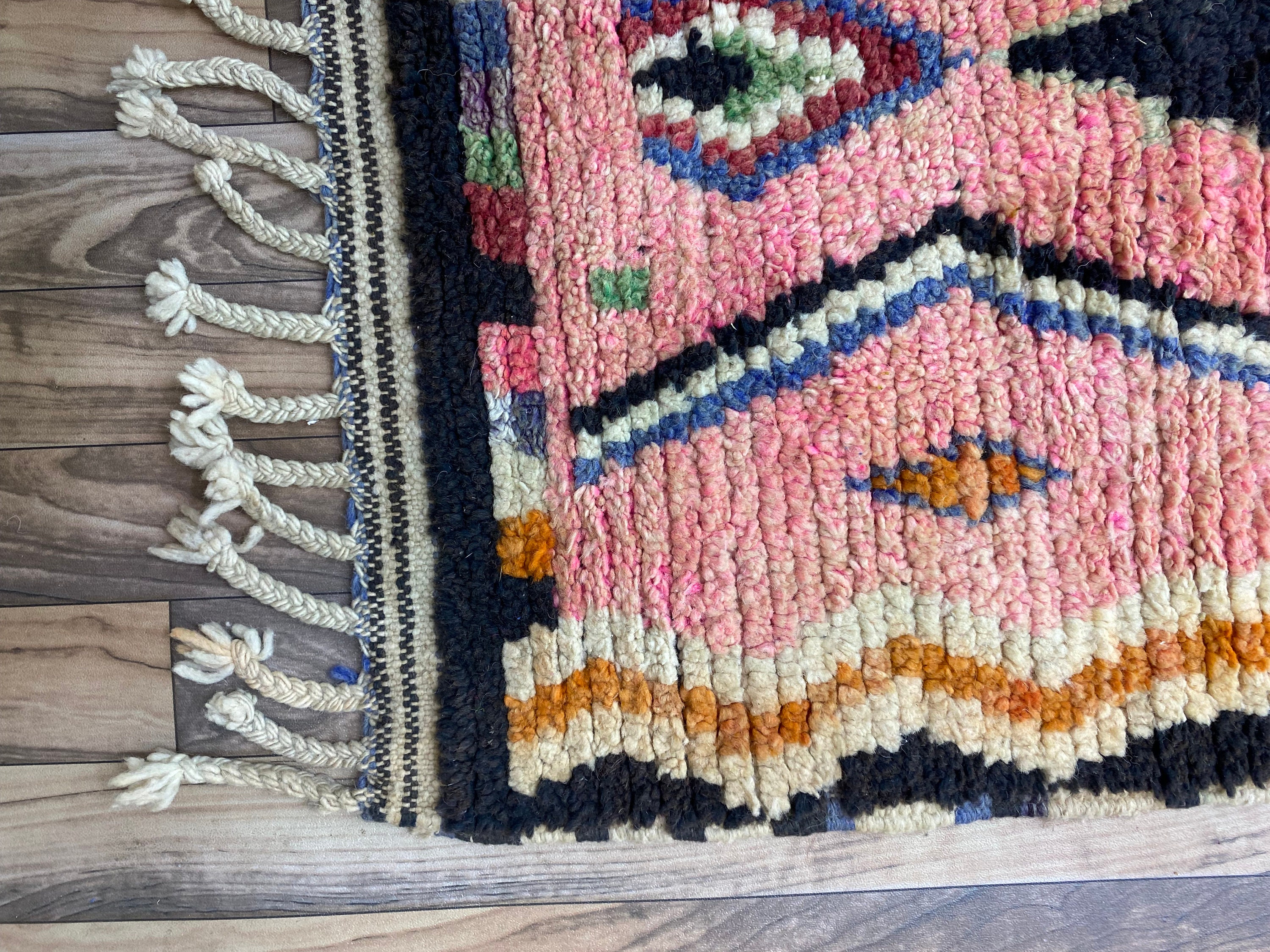 Custom Moroccan Runner Rugberber Wool Runner Rugpink Runner - Etsy